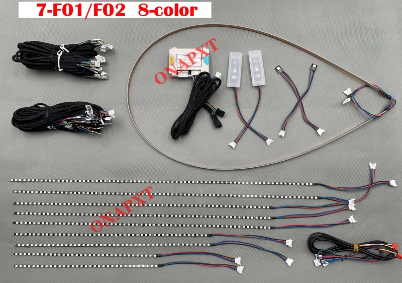 For BMW 5 Series GT 5GT F07 7 Series F01 F02 8 color Led Decorative ...