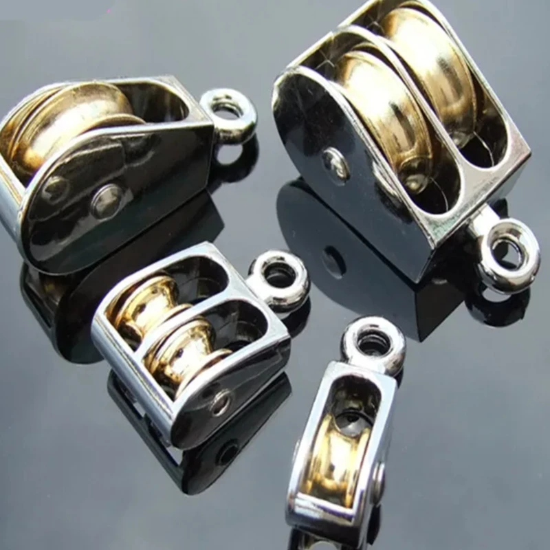 36-52-75mm-Metal-Sheave-Zinc-Alloy-Fixed-Pulley-Crown-Block-And-Tackle ...