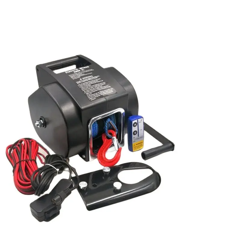 12V-5000-Lbs-500W-SUV-Winch-Electric-Marine-Portable-Self-rescue-Winch ...