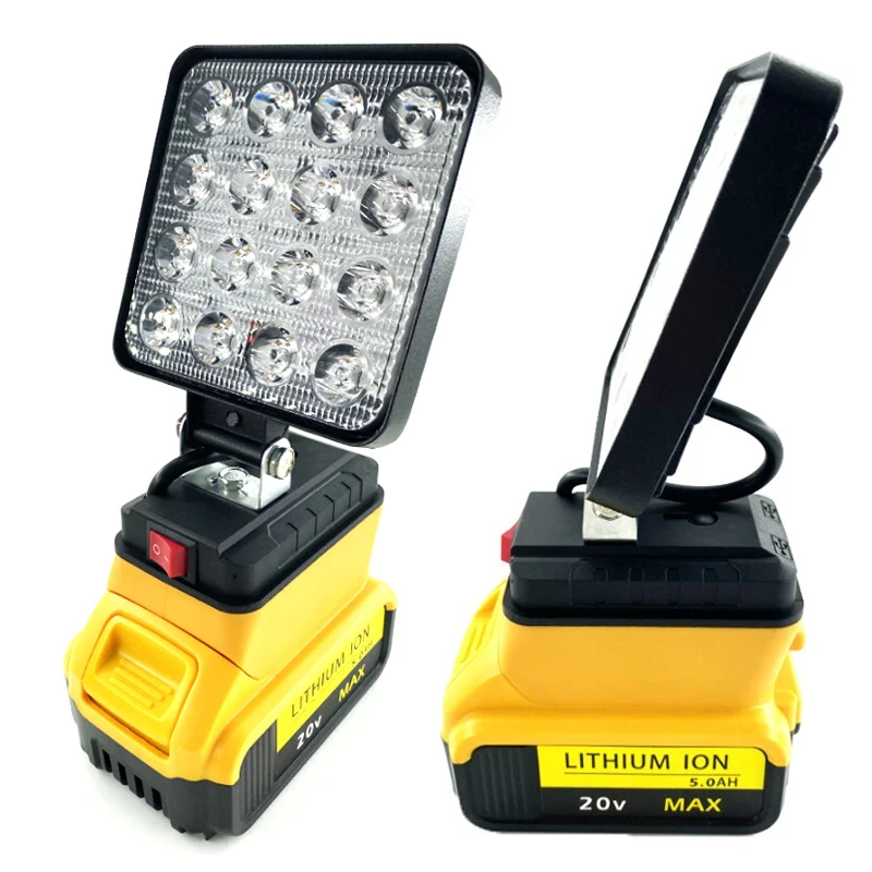 Lámpara LED de trabajo para herramienta Dewalt, linterna portátil para ...