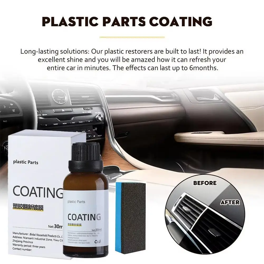 30ml-Car-Plastic-Refurbished-Cleaner-Interior-Parts-Coating-Crystal ...