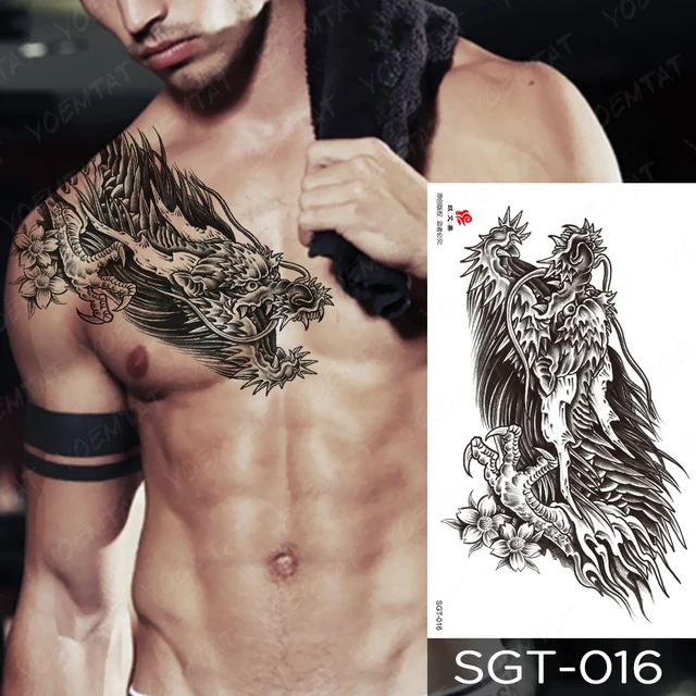 Ripping Skin Back Tattoo