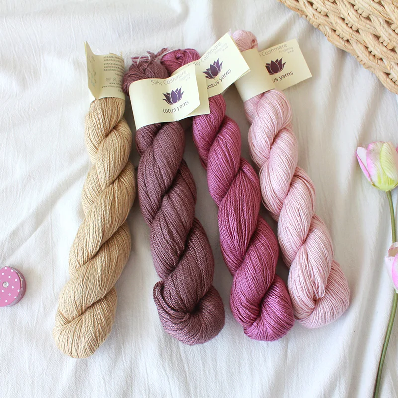 1*55g Silky Cashmere Fingering Weight Yarn Shiny Soft Great for Shawl ...