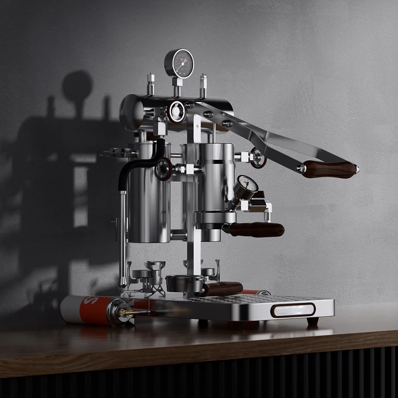 4-4S-Hand-pressed-coffee-machine-household-Italian-style-variable ...