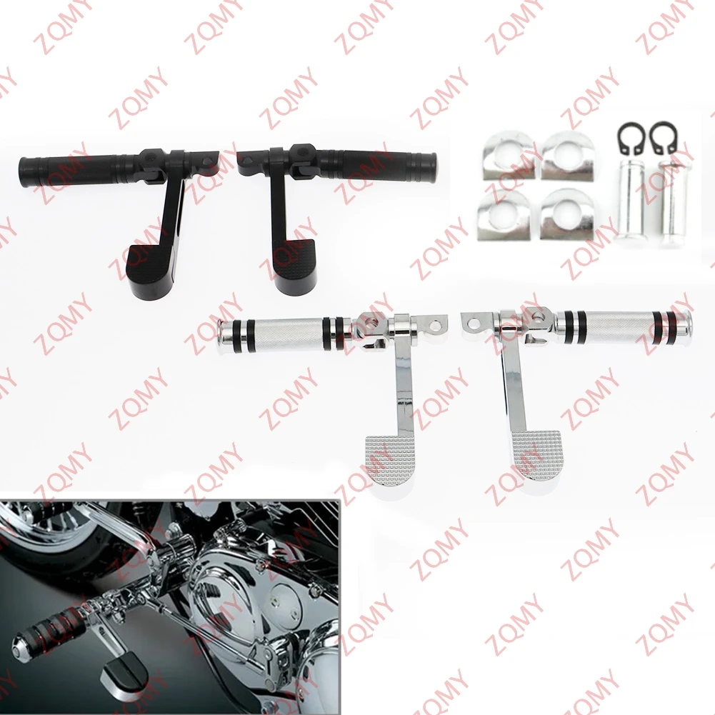 Aluminum-Motorcycle-Foot-Rest-Pegs-Footrest-Extension-Bracket-For ...