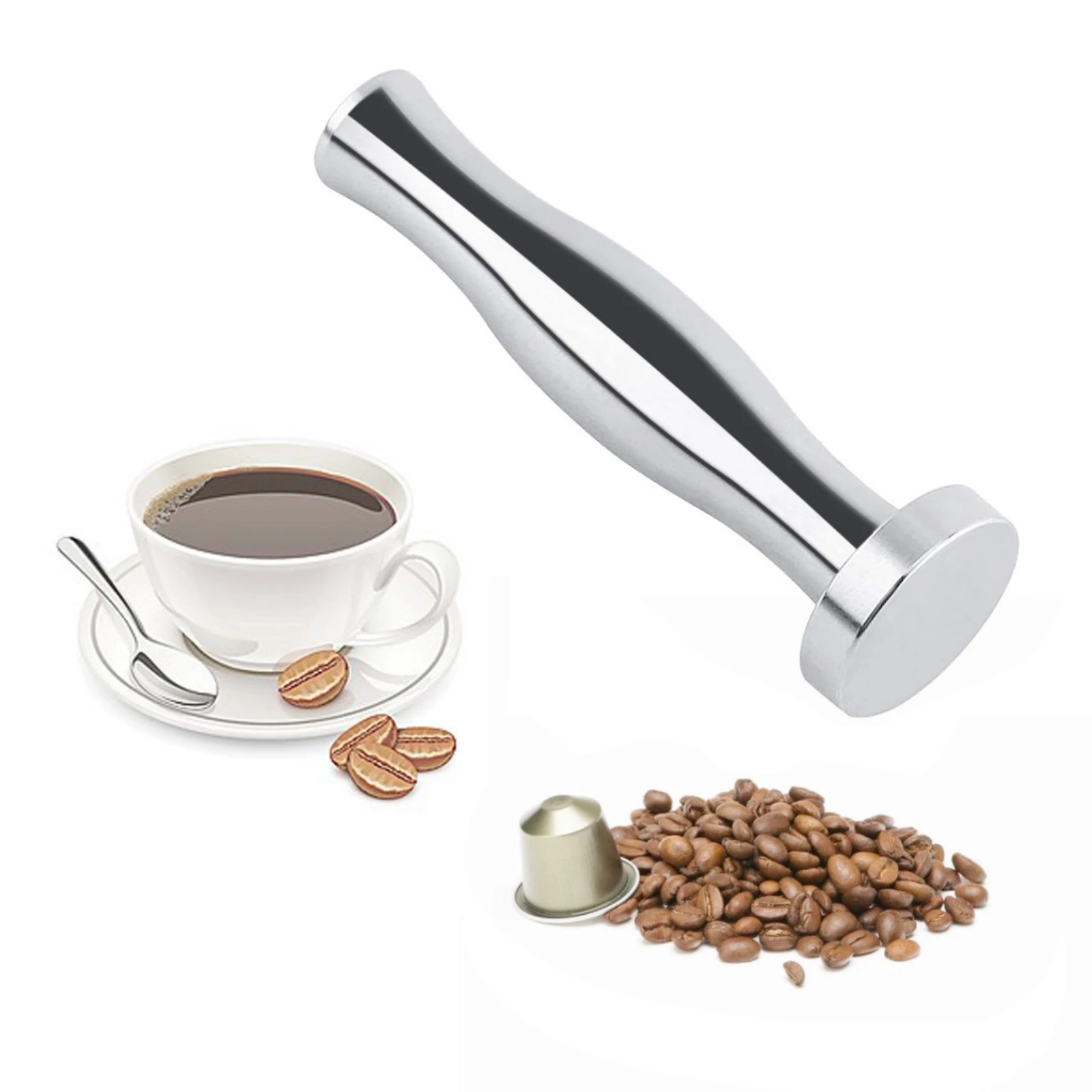 24mm/40mm Three-type 304 Stainless Steel Coffee Tamper Handmade Coffee ...