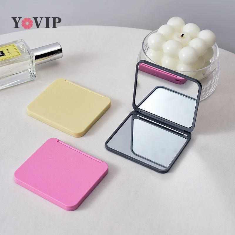 2-Face-Makeup-Mirror-Square-Portable-Cute-Girl-S-Gift-Hand-Mini-Mirror ...