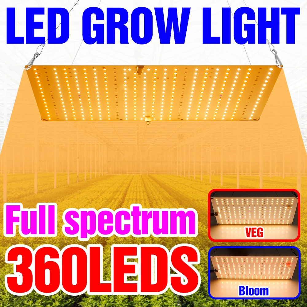 LED Grow Lights Full Spectrum Quantum Board Plants Lamp Indoor ...