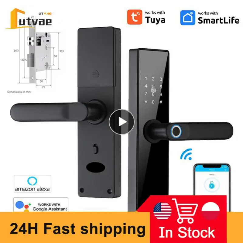 Tuya-Wifi-Electronic-Smart-Door-Lock-With-Tuya-APP-Remotely-Biometric-Fingerprint-Smart-Card ...