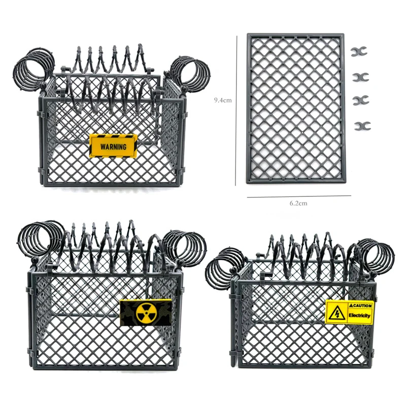 Camp-Barracks-Base-Military-MOC-Building-Blocks-Warning-Sign-Protective ...