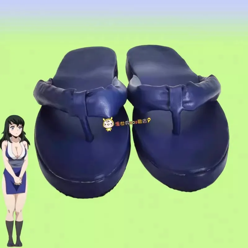 Anime-Demon-Slayer-Suma-Cosplay-Shoes-Character-Clogs-Blue-Boots-Suma ...