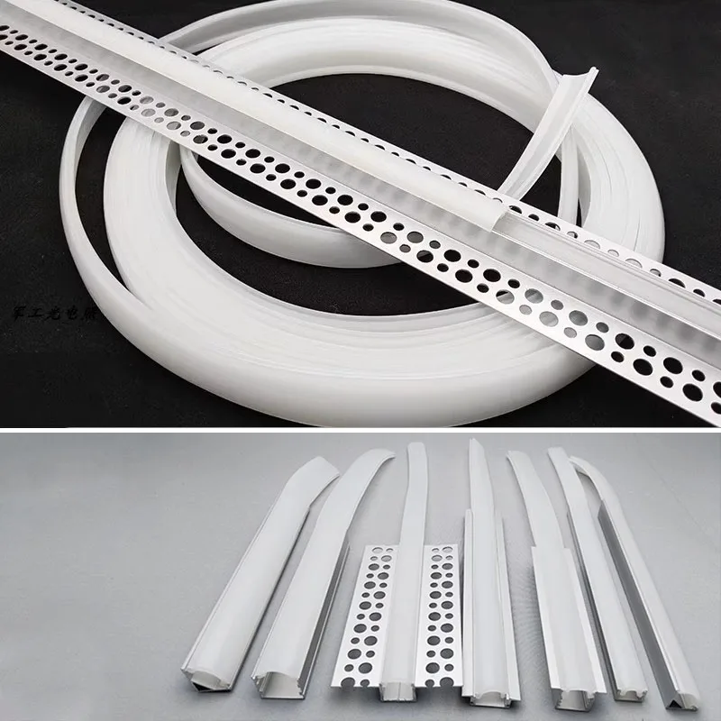 1-5M-Led-Aluminum-Profile-Silicone-Diffuser-Cover-Line-Led-Strip-Bar ...