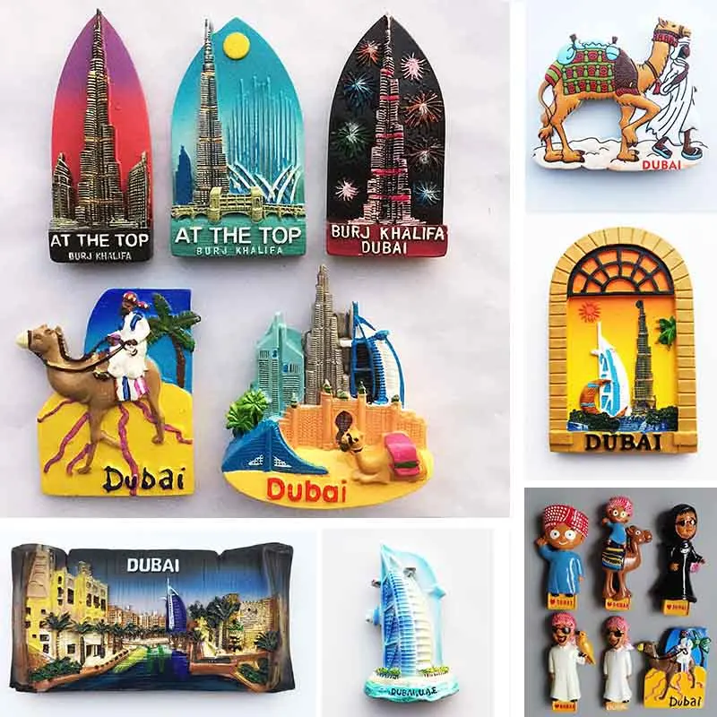 Dubai-Tourist-Souvenirs-Fridge-Magnets-Khalifa-Tower-Saudi-Arabia ...