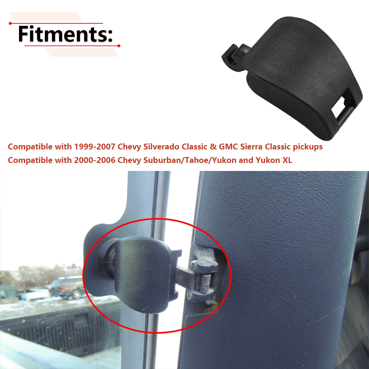 Rear-side-Glass-Back-Door-Window-Vent-Latch-For-1999-2007-Chevy ...