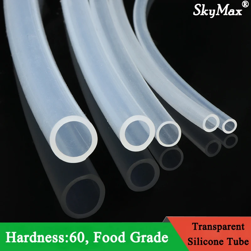 1m/5m Transparent Flexible Silicone Tubing Id 0.5 1 2 2.5 3 4 5 6 7 8 Mm Food Grade Tube Pipe ...