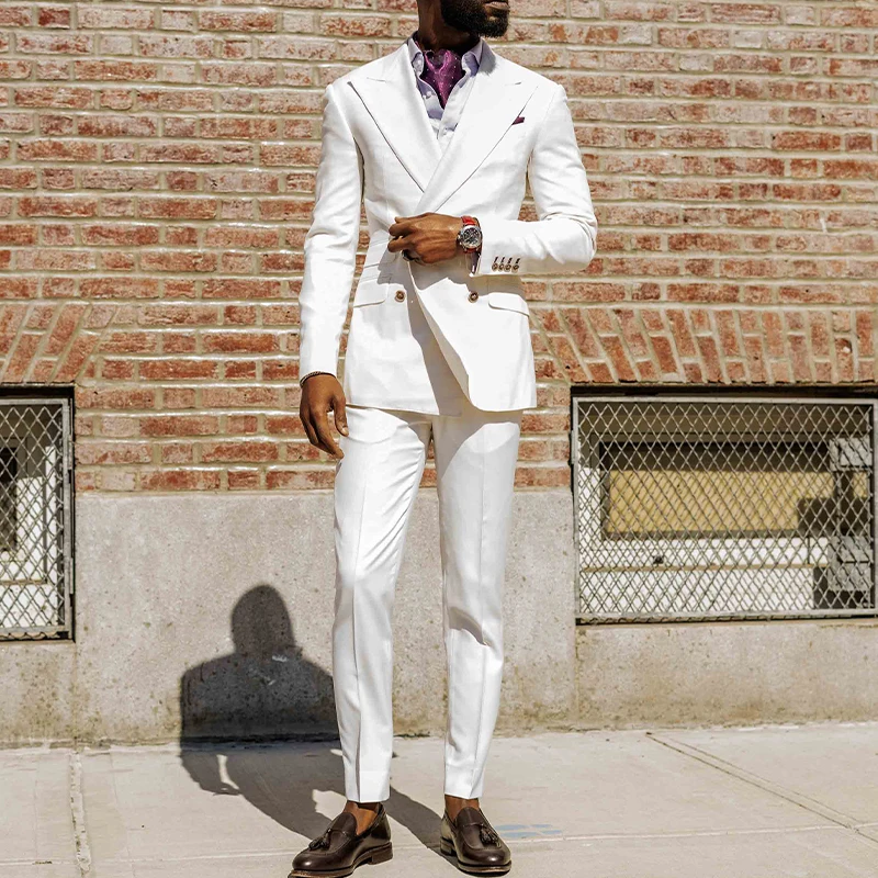 Summer-White-Suits-for-Men-Peaked-Lapel-Double-Breasted-Prom-Party ...