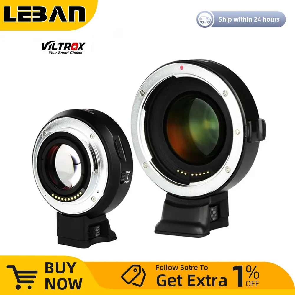 Viltrox EF-E II Auto Focus Reducer Speed Booster Lens Adapter for Canon ...