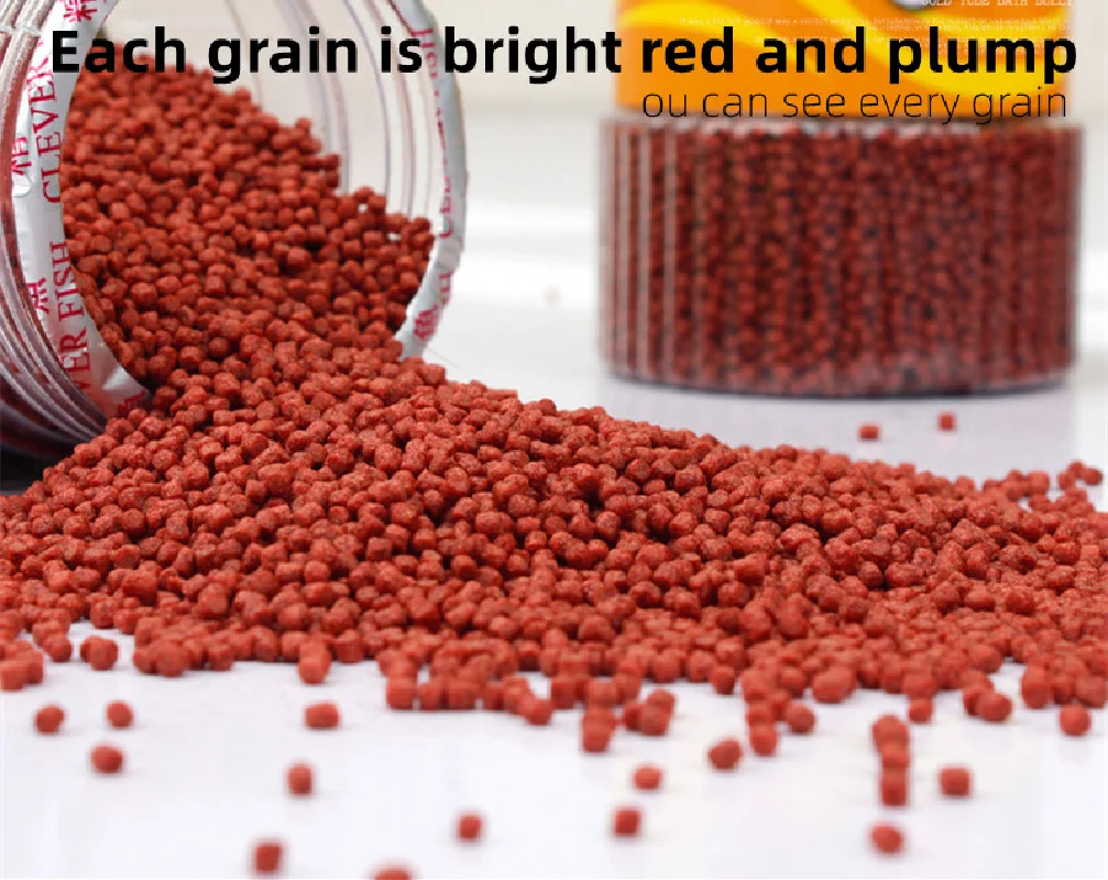100G Goldfish blood parrot feed tropical fish fish food Koi feed fish ...