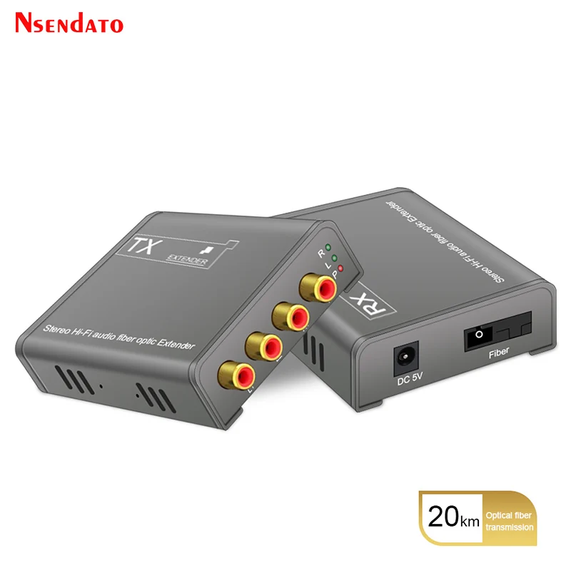 20Km-Hifi-RCA-Audio-Optical-Fiber-Extender-Over-SC-FC-Fiber-Optic-Cable ...