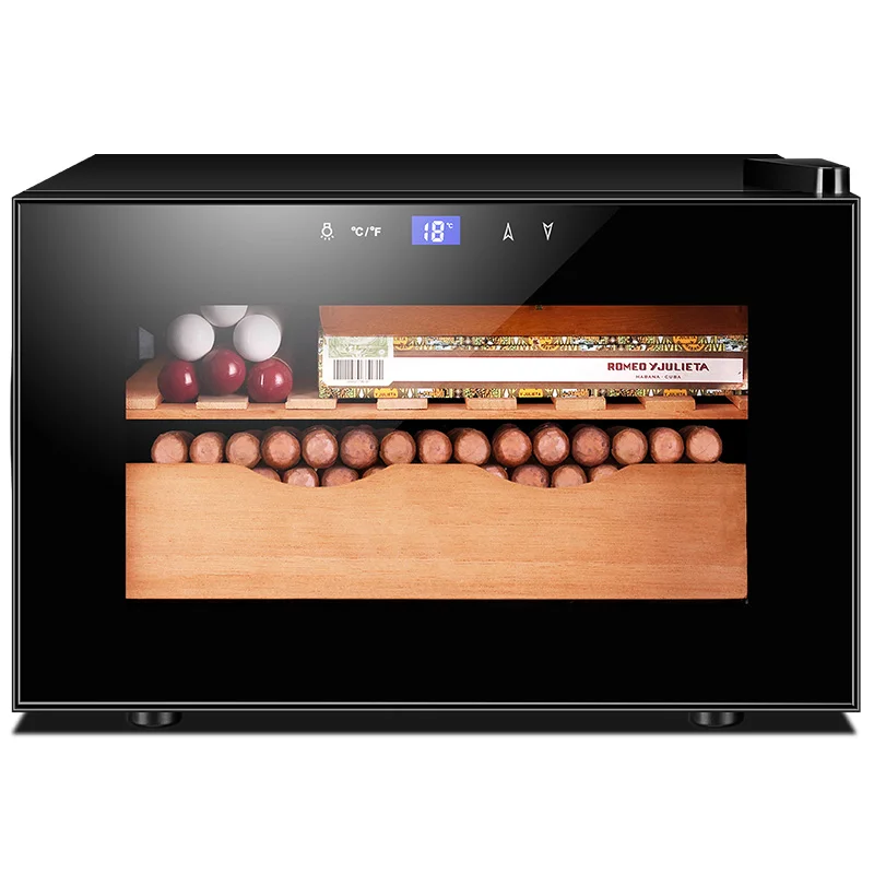 Cigarloong humidor moisture cabinet dual core temperature control cedar ...