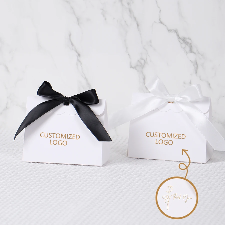 Luxury high-end cardboard blank gift box, customized logo candy ...