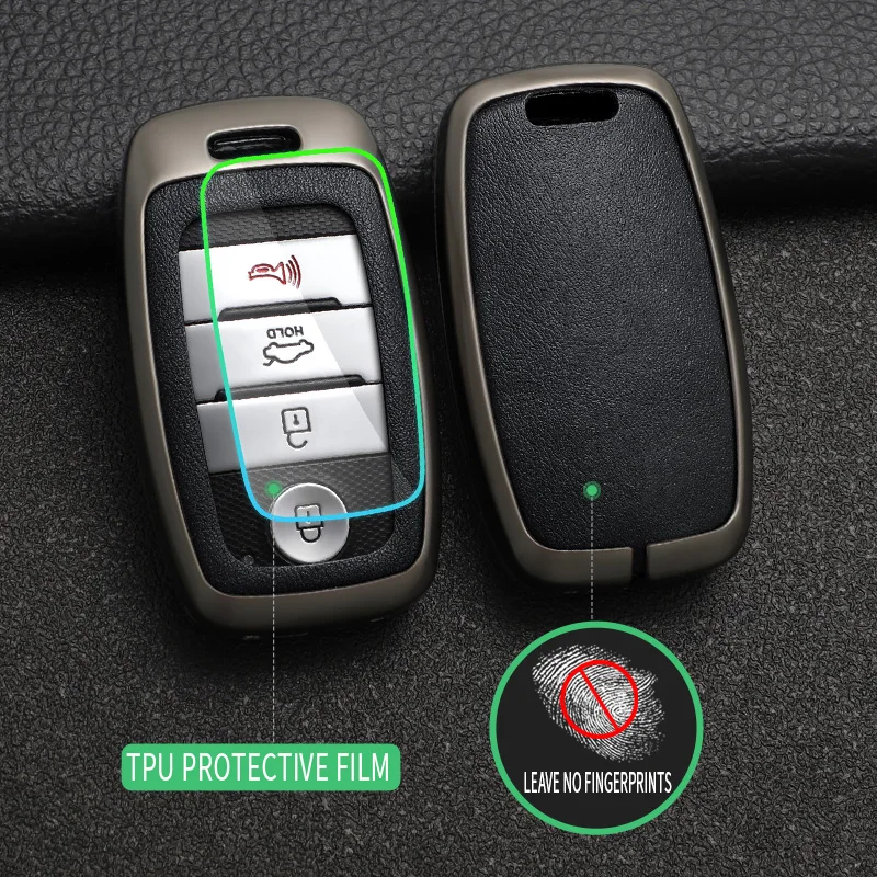 Zinc-alloy-car-Key-Case-Cover-for-Kia-K2-KX-Rio-Sorento-K4-Cerato-Forte ...