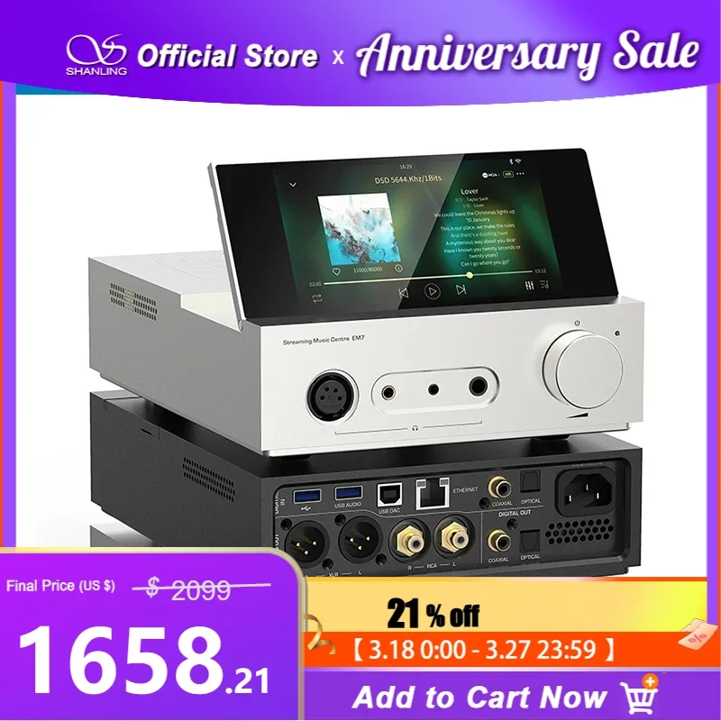SHANLING-EM7-Android-10-All-in-one-Desktop-Music-Player-AMP-DAC ...