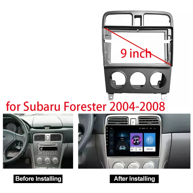 Car-Radio-Frame-Kit-For-SUBARU-FORESTER-2004-2008-Auto-Stereo-Install ...