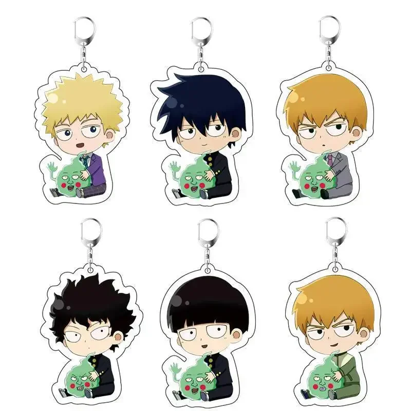 Mob-Psycho-100-Keychain-Anime-Cartoon-Figure-Mobu-Saiko-Hyaku-Kageyama ...