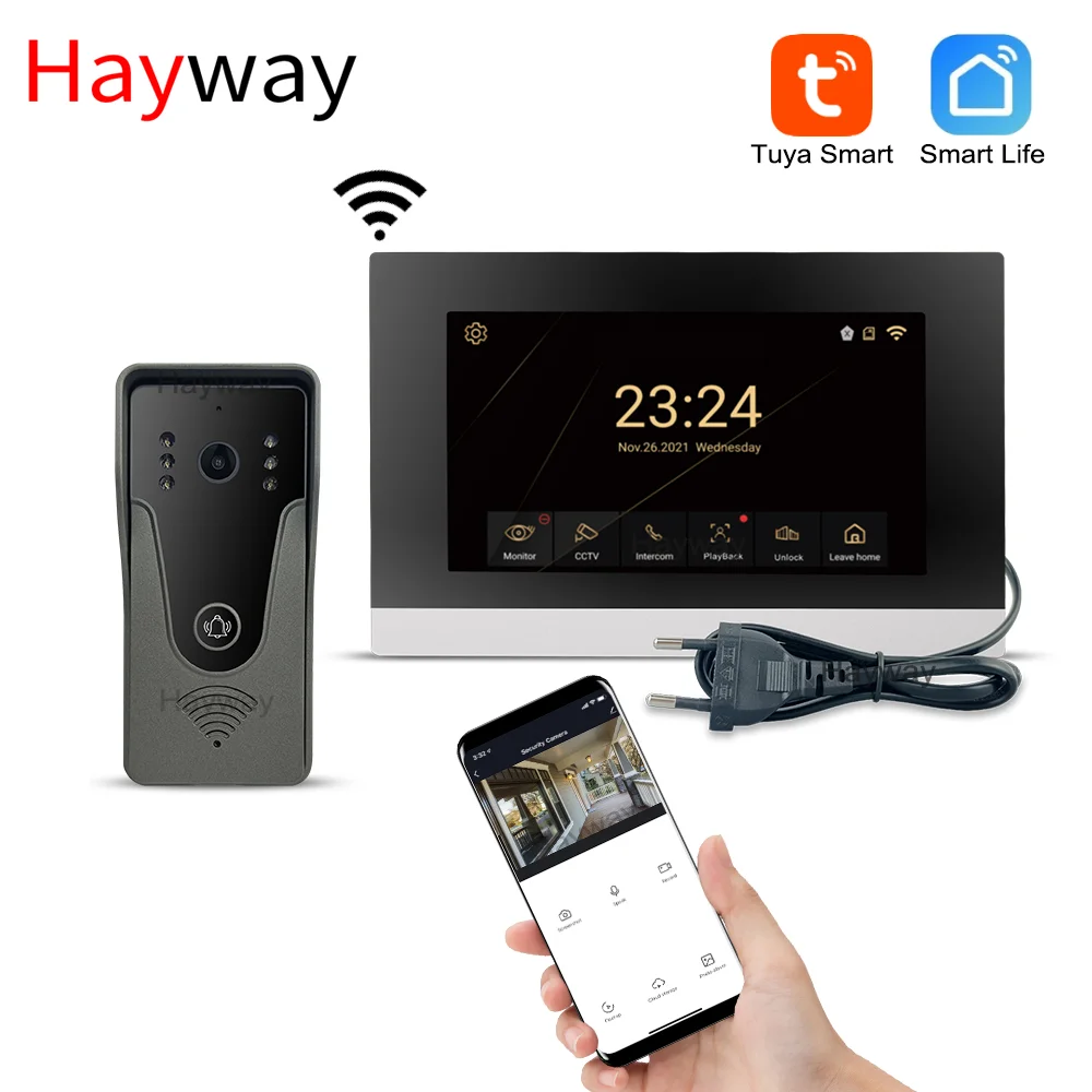 Hayway-Syst-me-d-interphone-vid-o-1080P-Tuya-Smart-Door-Phone-AHD-Full ...