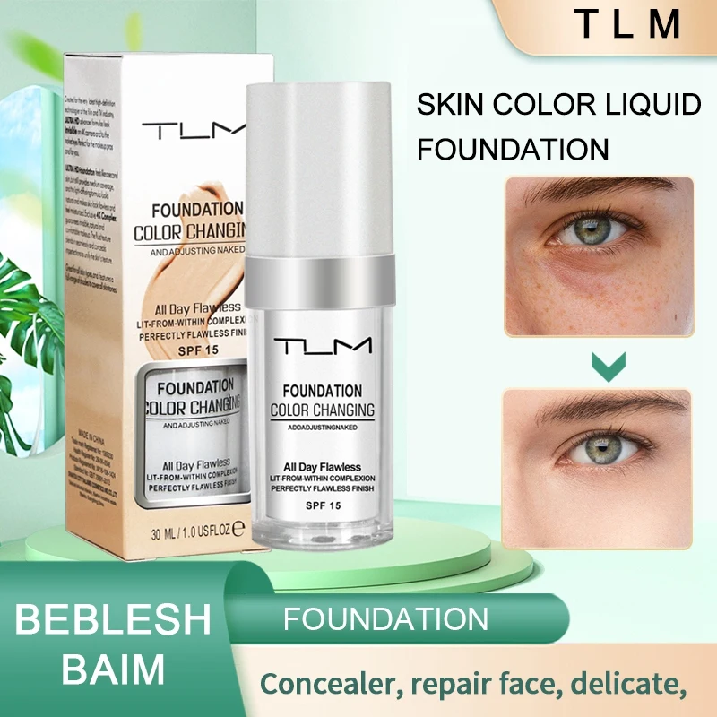 TLM-TUM-Liquid-Foundation-Cream-Professional-Full-Coverage-Face ...