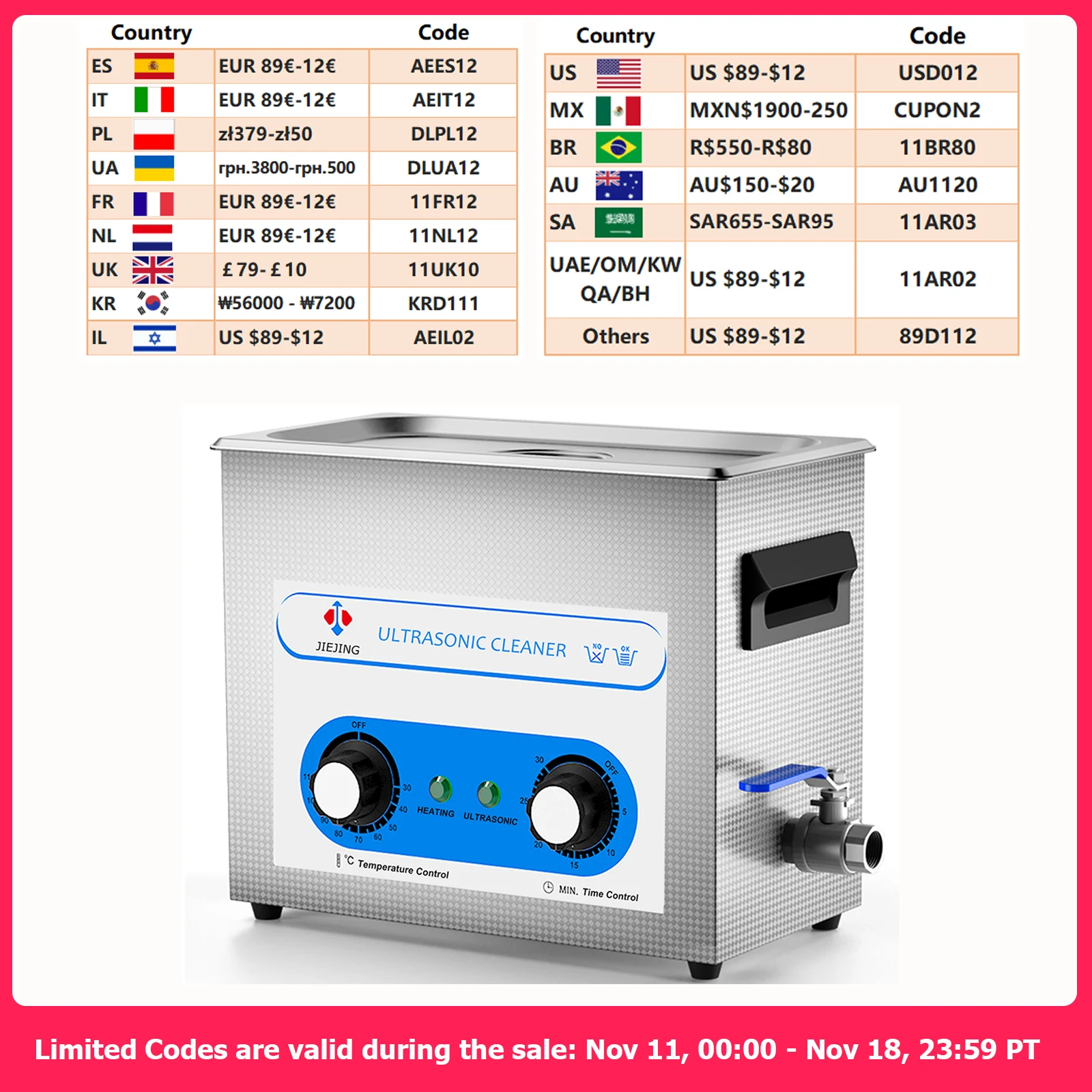 6-5L-Ultrasonic-Cleaner-40kHz-Ultrasonic-Cleaning-Machine-Heated-Ultra ...