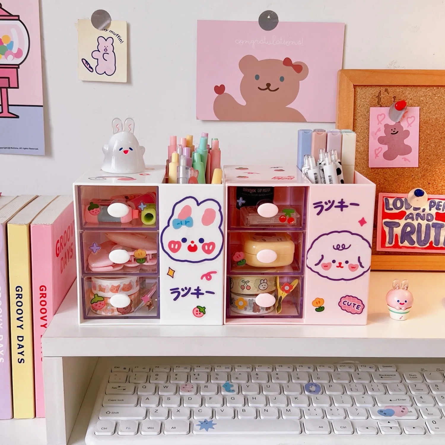 Cartoon-Storage-Box-Cute-and-Creative-Ins-Style-Student-Stationery ...