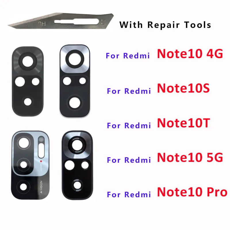 Rear Back Camera Lens Glass For Xiaomi Redmi 10 Note 10 Pro Max Note ...