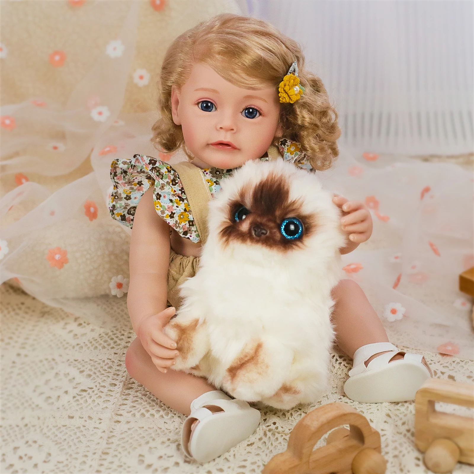 CUAIBB 50CM Reborn Toddler Girl Doll SuSu Full Body Silicone Waterproof ...
