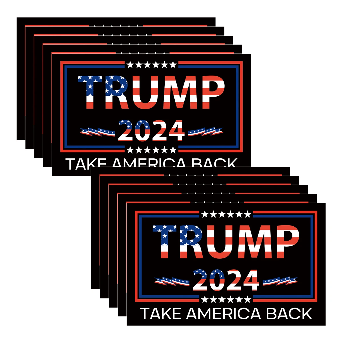 10Sheets-Pack-Donald-Trump-For-President-Decoration-Sticker-American ...