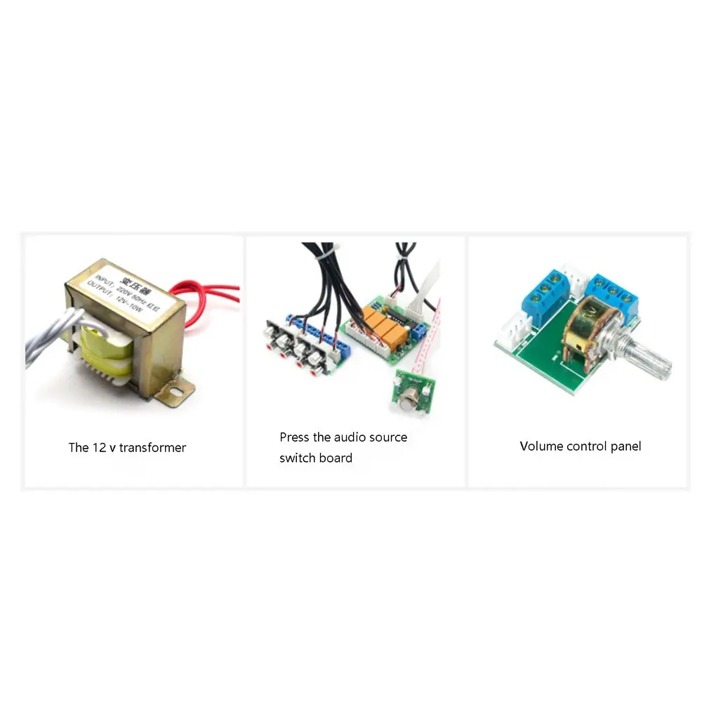 Relay 4-way Audio Input Signal Selector Switching RCA Audio Switch Input Selection Board ...