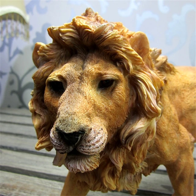 Clay Lion Sculptures