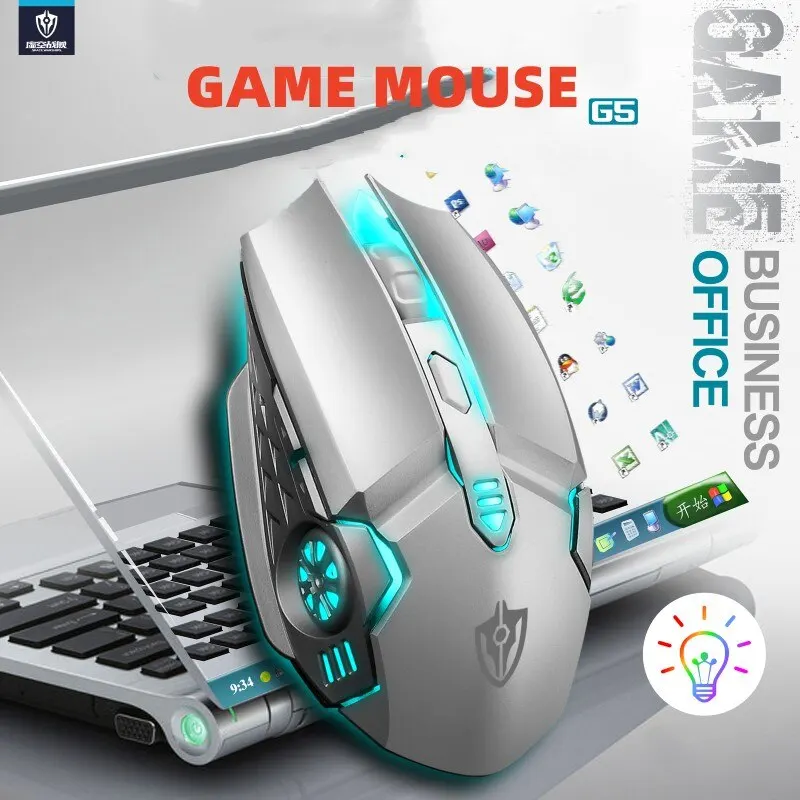 USB-Wired-Gaming-Mouse-Computer-Professional-E-sports-Mouse-6D-Colorful ...
