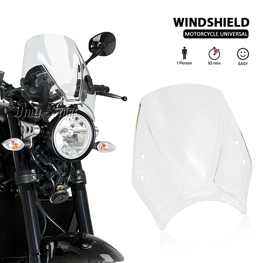 Motorcycle Windscreen Windshield Deflector With Bracket For Honda Rebel ...