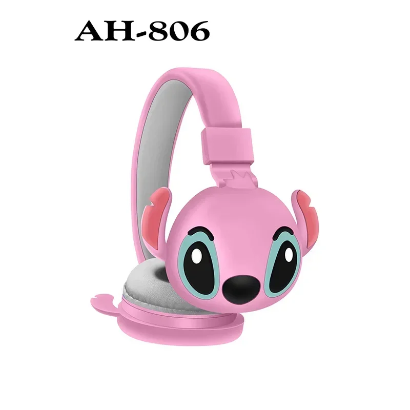 Auriculares inalámbricos con Bluetooth AH-806 de Disney Stitch, figura de Lilo y Stitch con ...