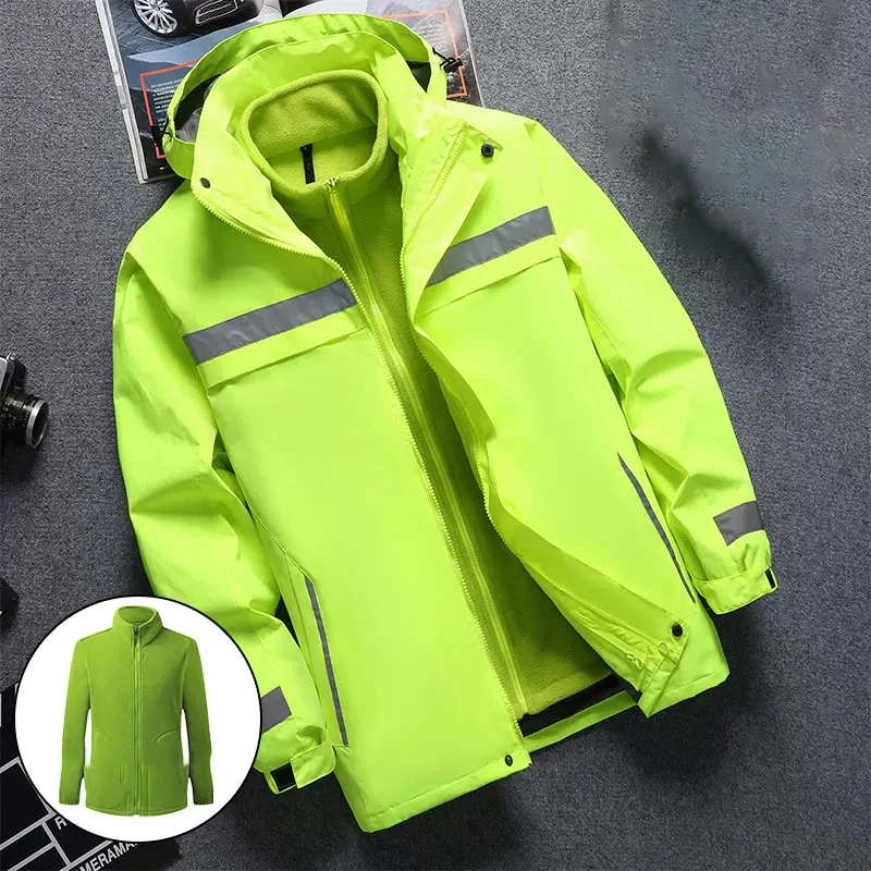 Winter-Reflective-Jacket-Men-for-Work-with-Detachable-Fleece-Linner ...