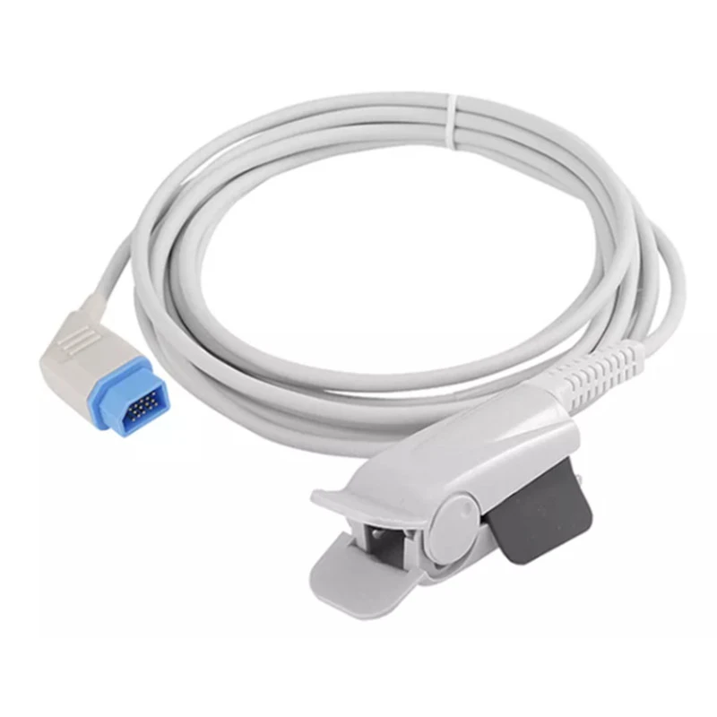 Reusable 14 Pin Adult Finger Clip SpO2 Sensor For Nihon Kohden TL 201T ...