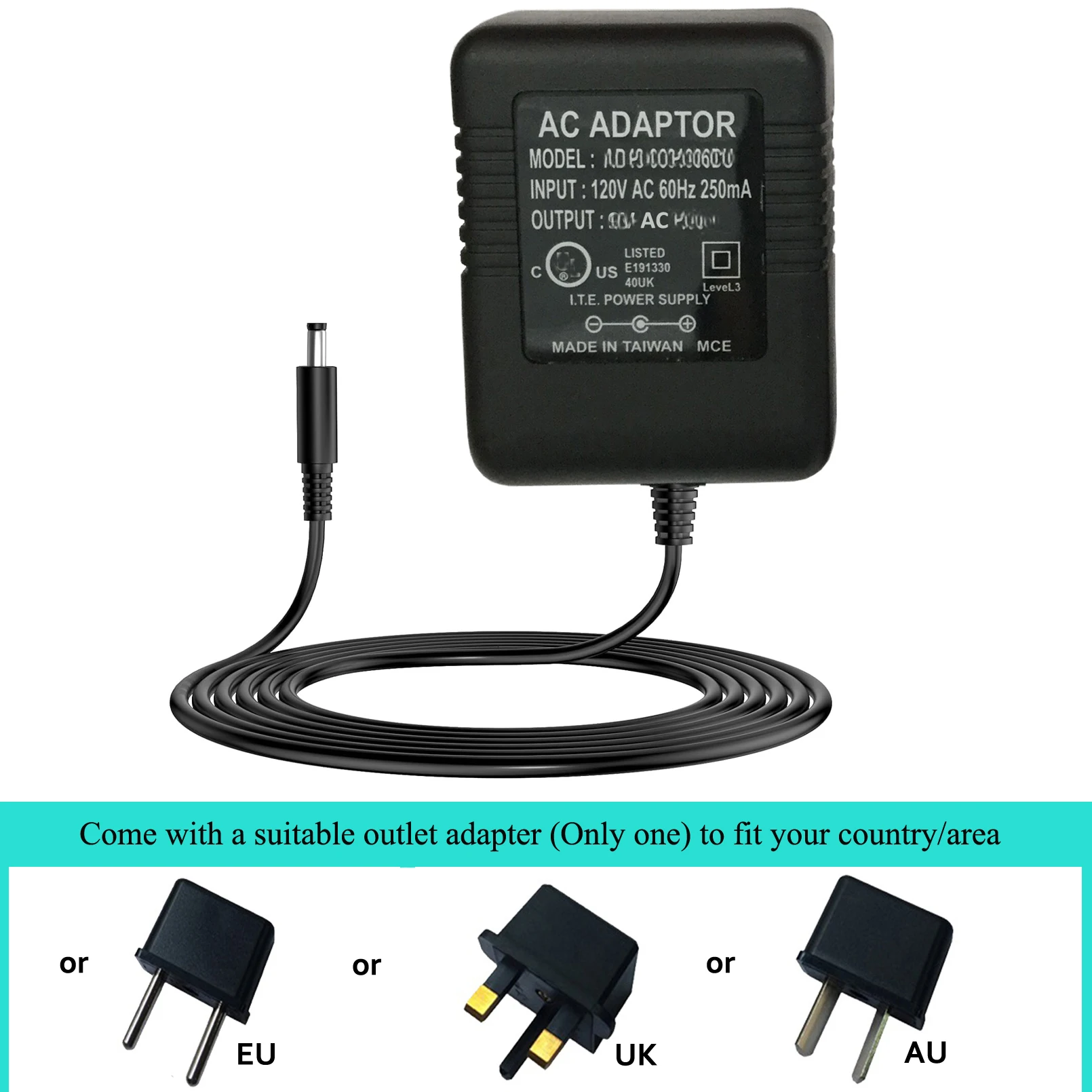 24V AC Adapter for Holiday Time Motion-ette 24 Inch Deluxe 24" Animated ...
