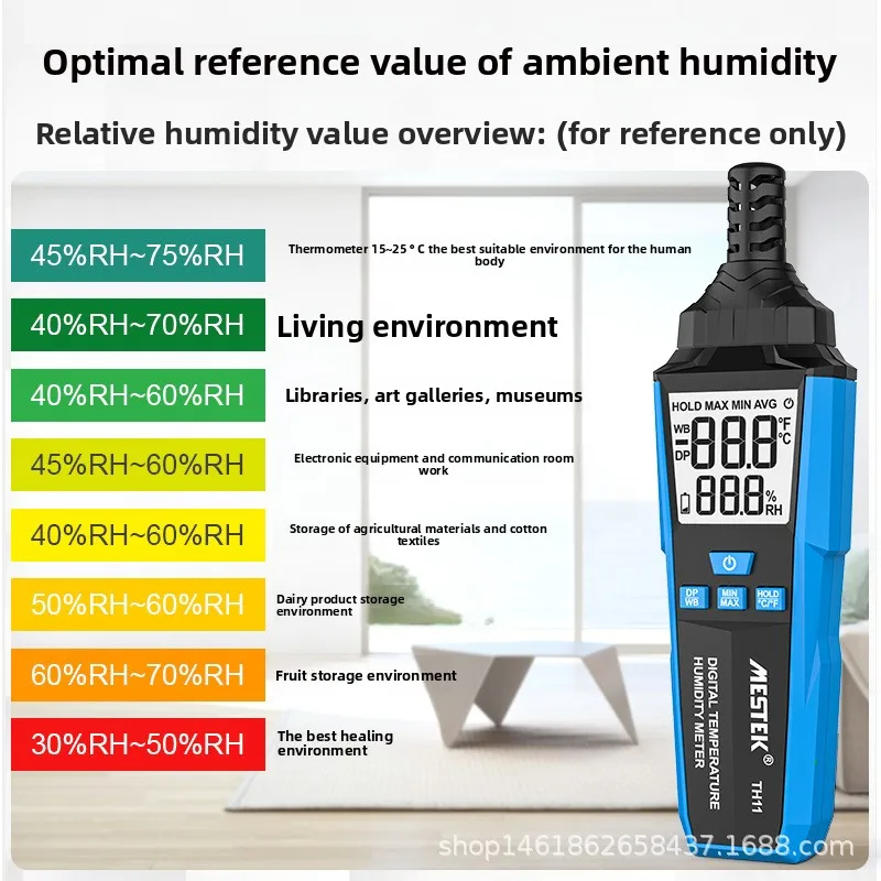 TH11 Industrial Grade Temperature and Humidity Measuring Instrument ...