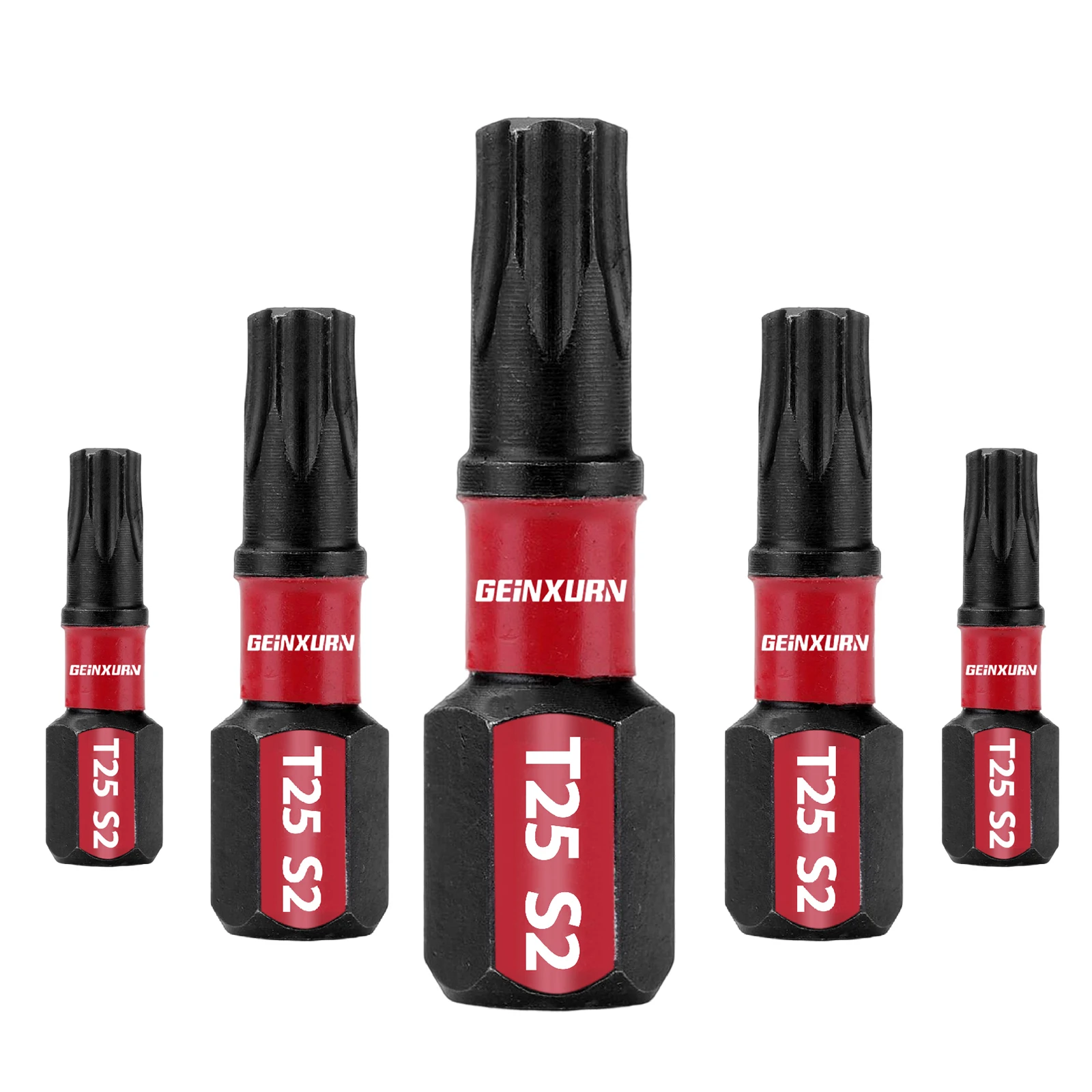 GEINXURN-Impact-Tough-25-Torx-1-in-Insert-Driver-Bits-Magnetic-T25 ...