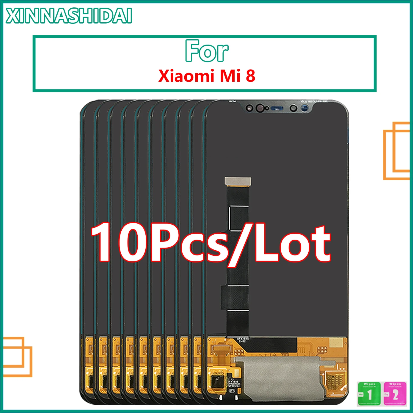 10Pcs/Lot 6.21'' LCD Screen For Xiaomi Mi 8 Lcd Display Touch Screen Digitizer Assembly With ...