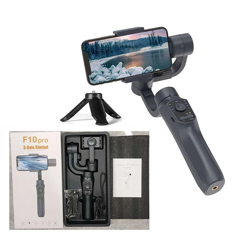 Handheld-3-Axis-Gimbal-para-Smartphone-F10Pro-Selfie-Sticks-Celular ...