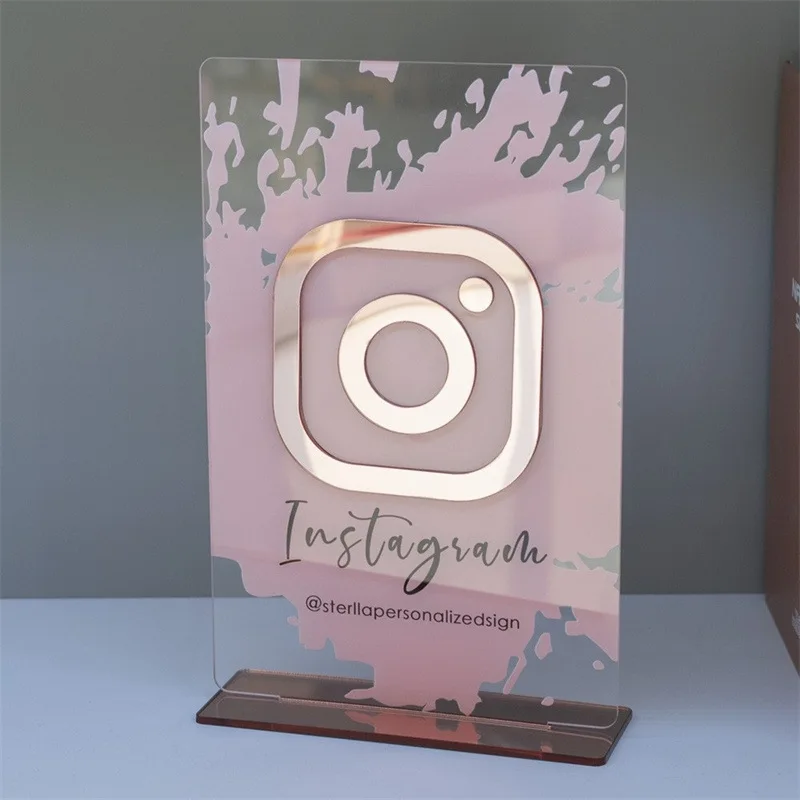 Instagram-Social-Media-Sign-Business-Logo-Signage-Plaque-Facebook-Sign ...