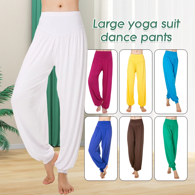 Women-s-Casual-Modal-Harem-Pants-New-Stretch-Yoga-Dance-Pants-Wide-Leg ...